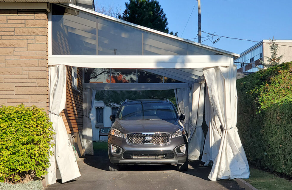 Abri d'auto - Le CarPORT - SOLARIUM Optimum Inc